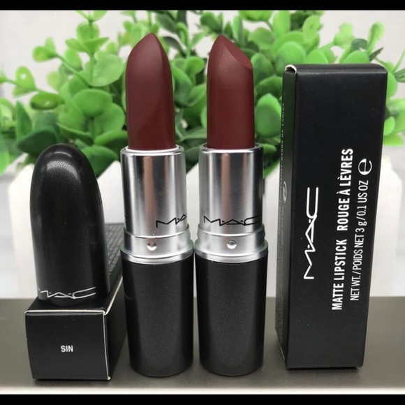 MAC Cosmetics | Makeup | 2 New Mac Lipstick Sin | Poshmark